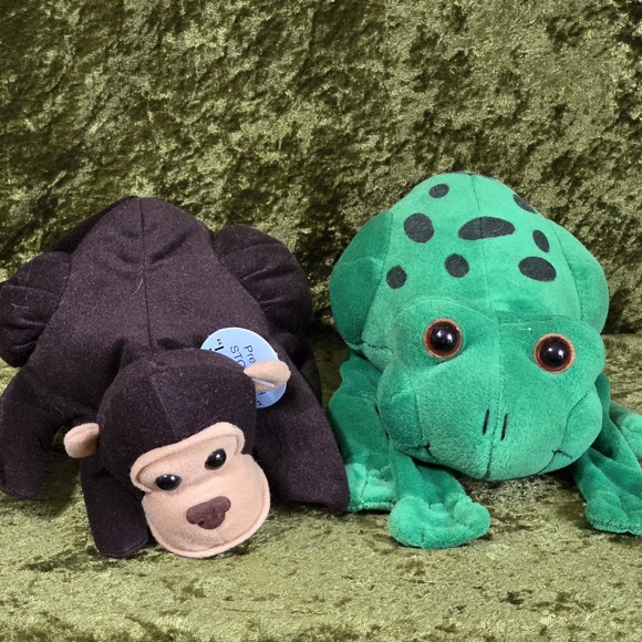 Plush Creations | Toys | Plush Creations Frog Monkey Hand Puppets Home ...